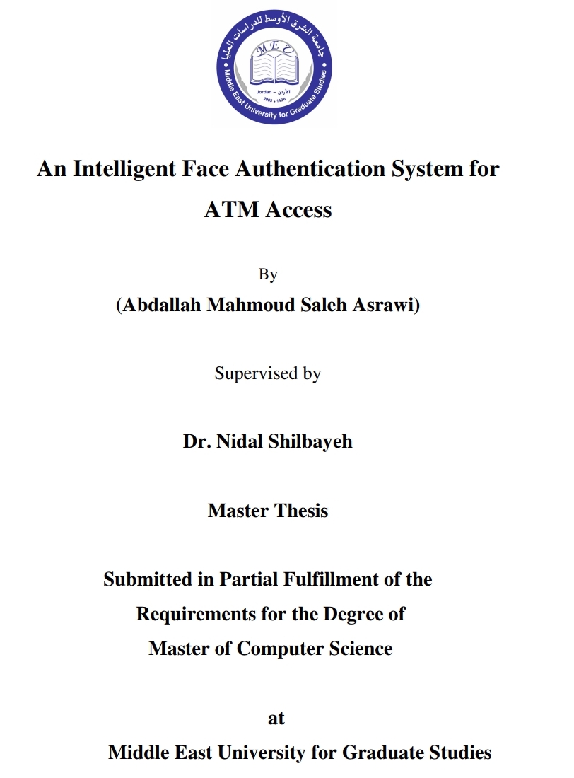 An Intelligent Face Authentication System for ATM Access - fr.eldakira.com